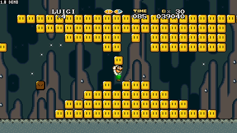 Super Mario World Luigi skin (SMA2) [Sonic Boll] [Mods]