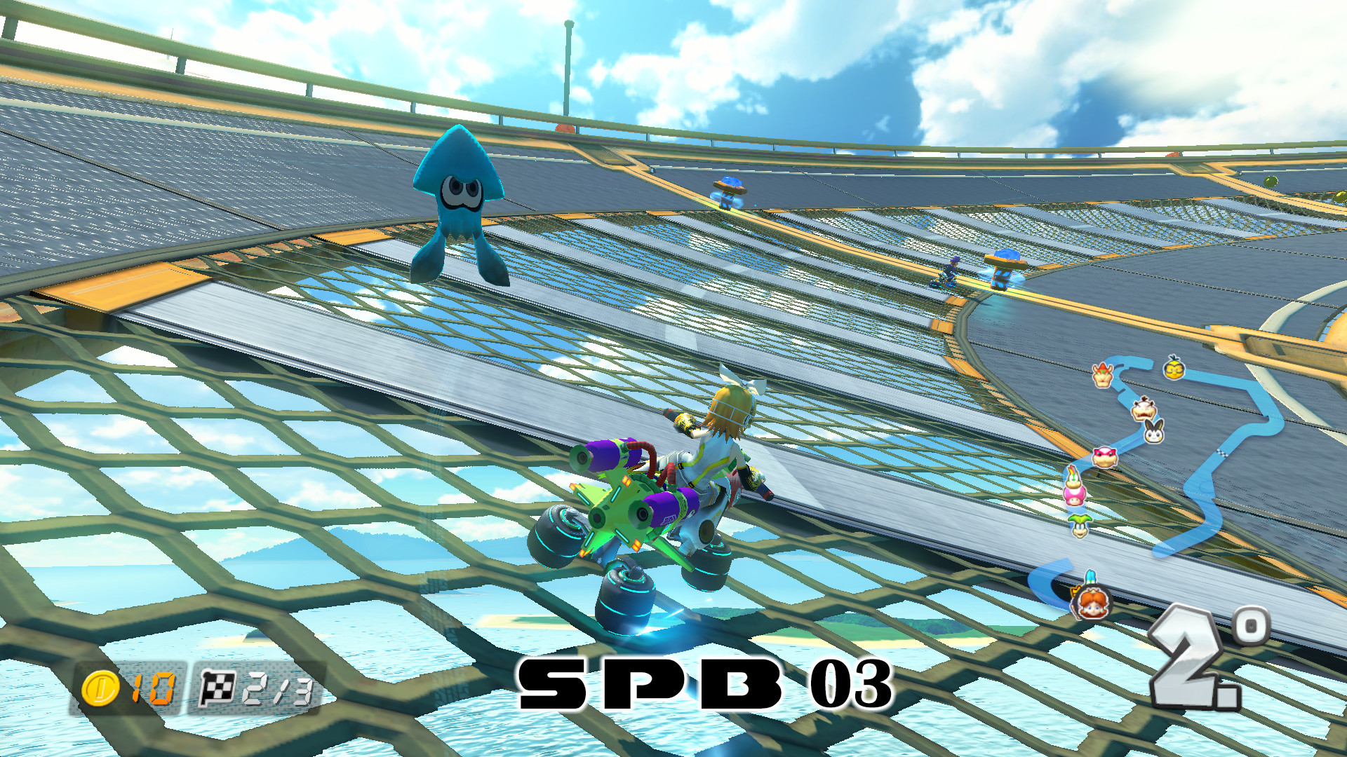 Inkling Squid over Blooper Mod for Mario Kart 8 | MK8 Mods