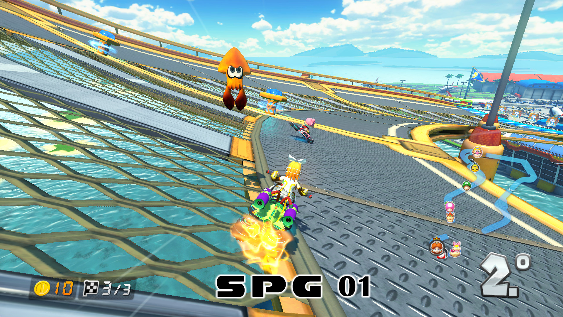 Inkling Squid over Blooper Mod for Mario Kart 8 | MK8 Mods