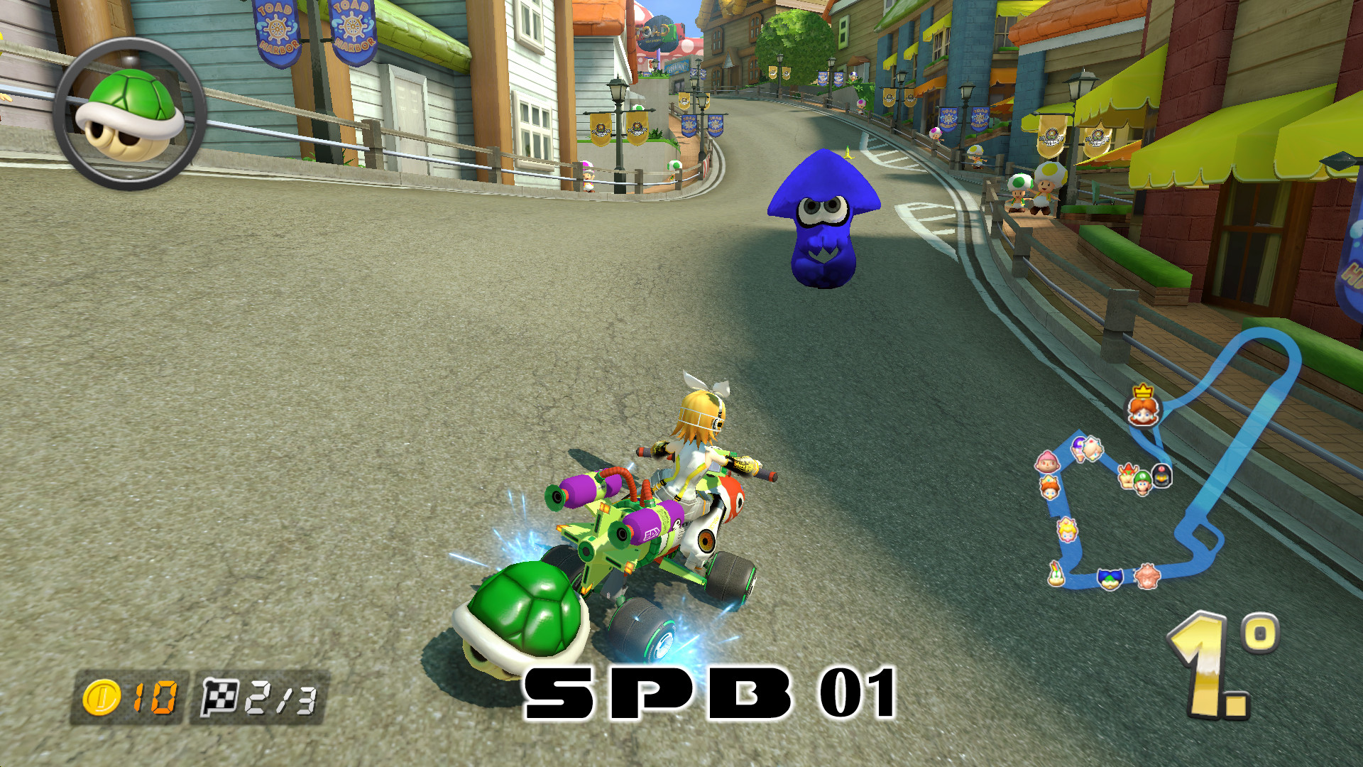 Inkling Squid over Blooper Mod for Mario Kart 8 | MK8 Mods