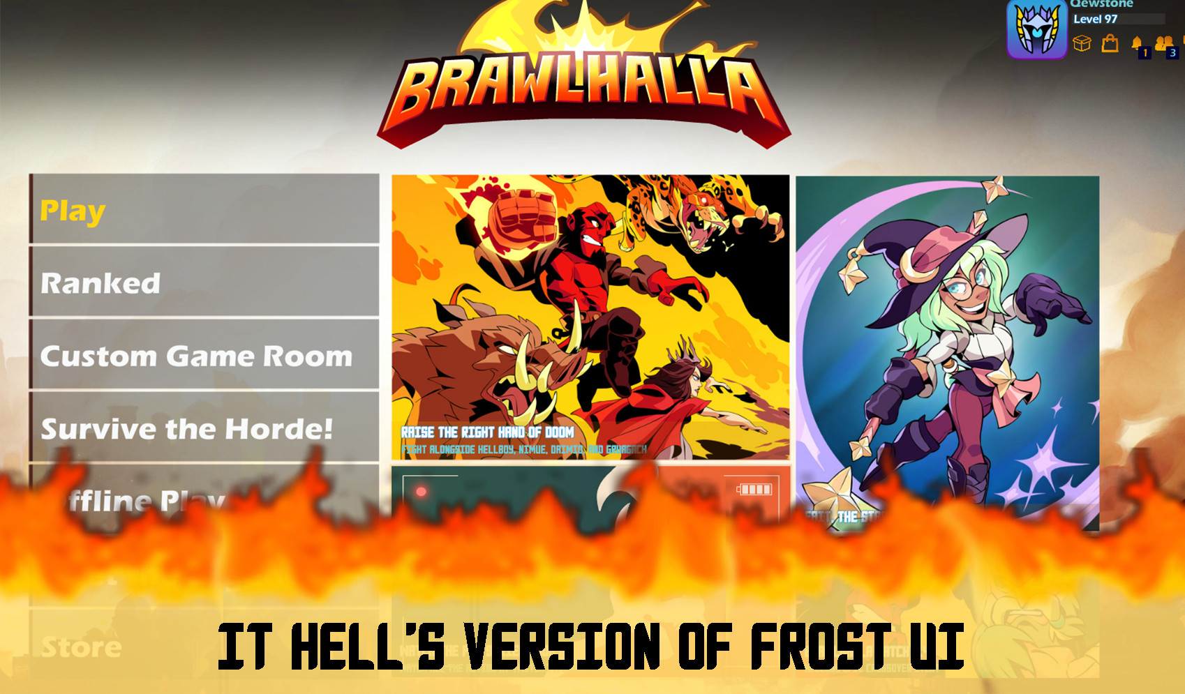 Hell UI Mod for Brawlhalla | BHalla Mods