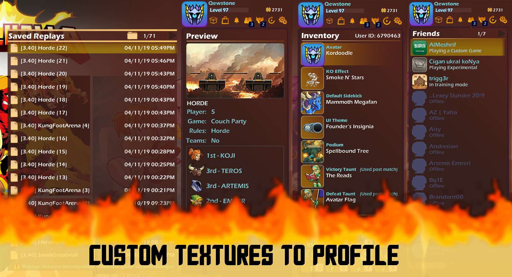 Hell UI Mod for Brawlhalla | BHalla Mods