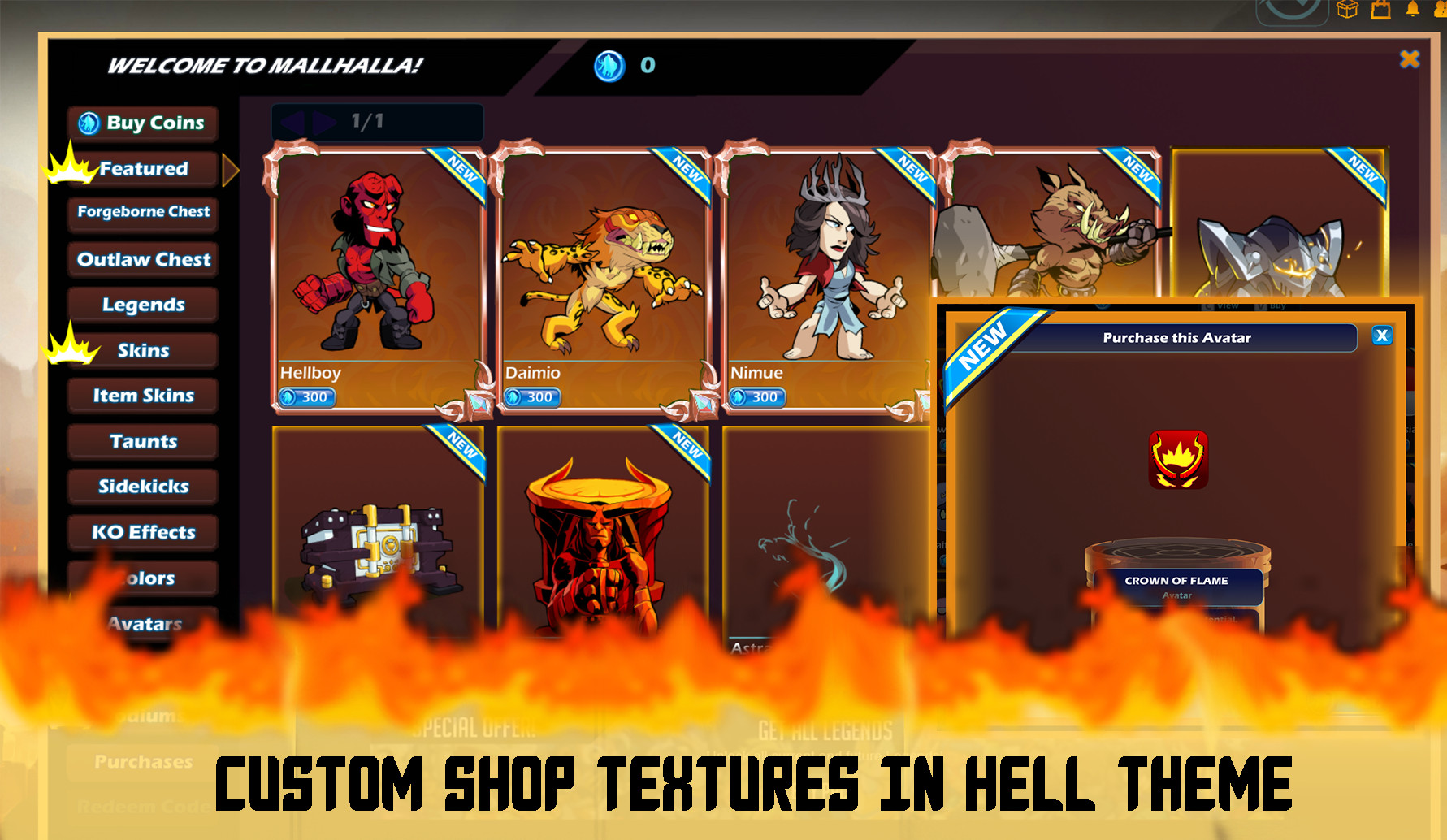 Hell UI Mod for Brawlhalla | BHalla Mods