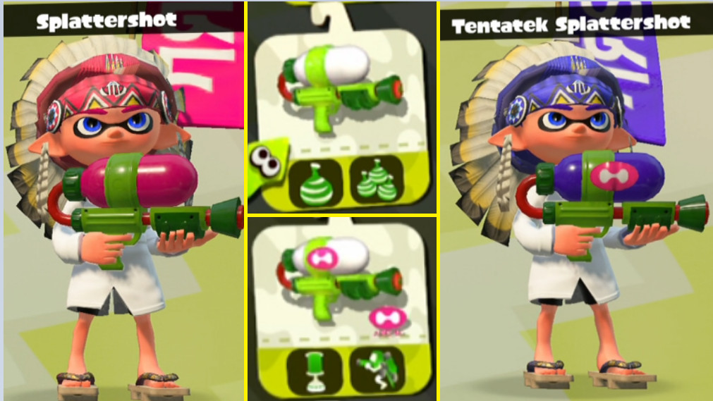 Old Splatteshot and Tentatek Splattershot from S1! Mod for Splatoon 2 ...
