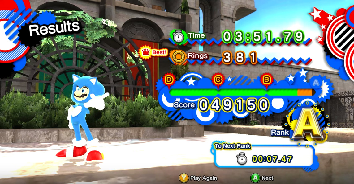 Mario in Sonic Costume Mod for Sonic Generations (2011) | Gens Mods