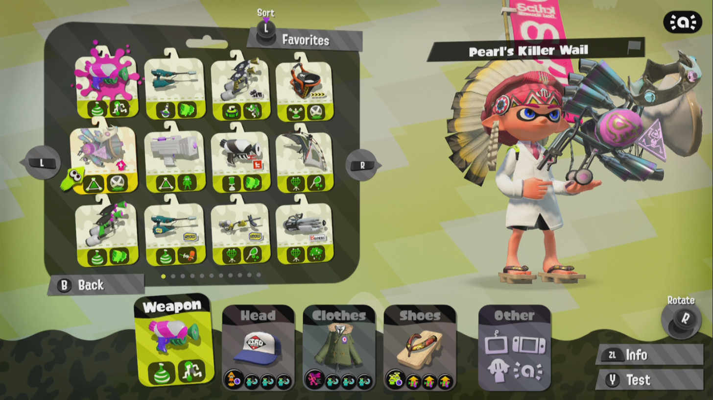 Pearl's Killer Wail Custom Weapon [Splatoon 2] [Mods]