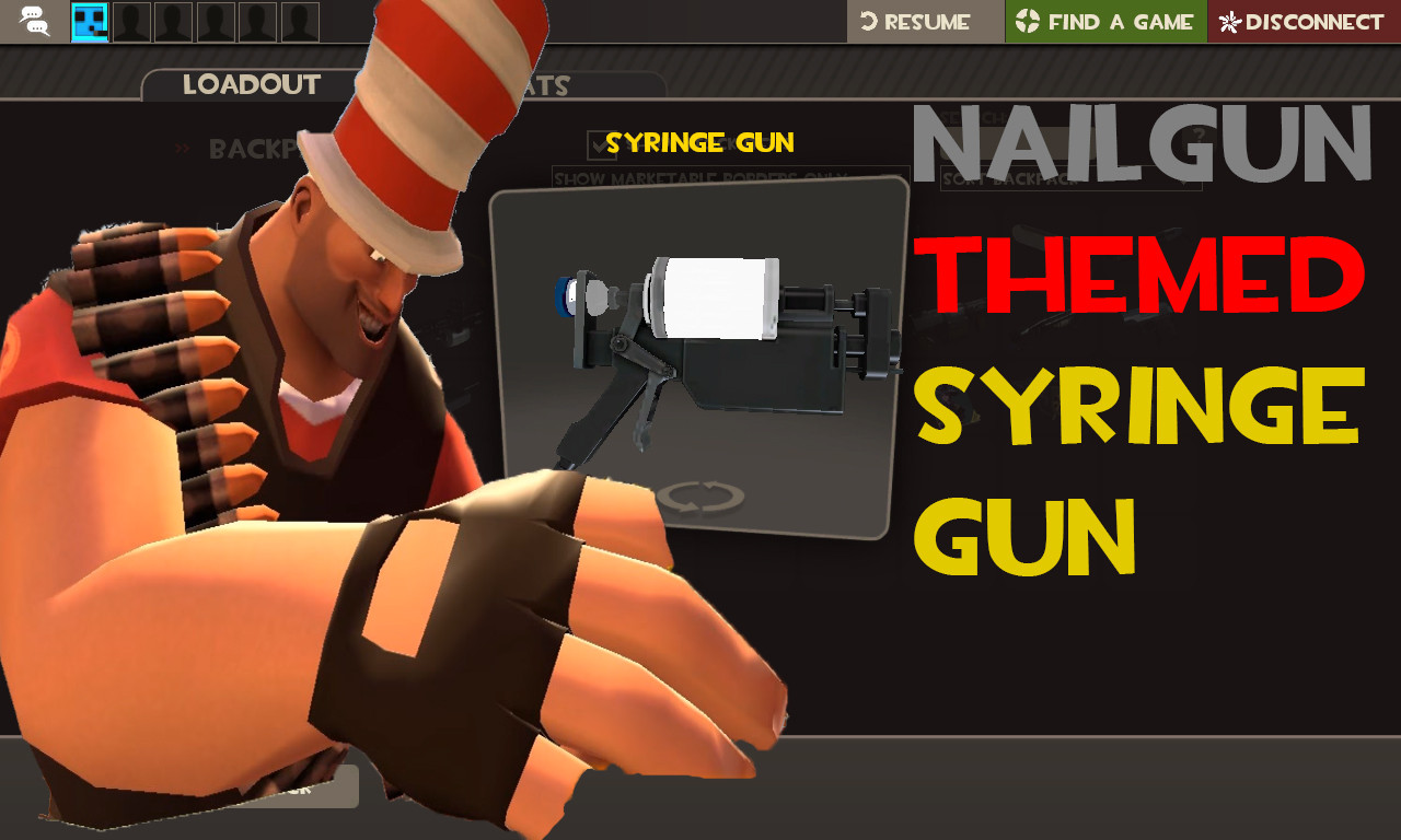 Nailgun Themed Syringe Gun Mod for Team Fortress 2 | TF2 Mods