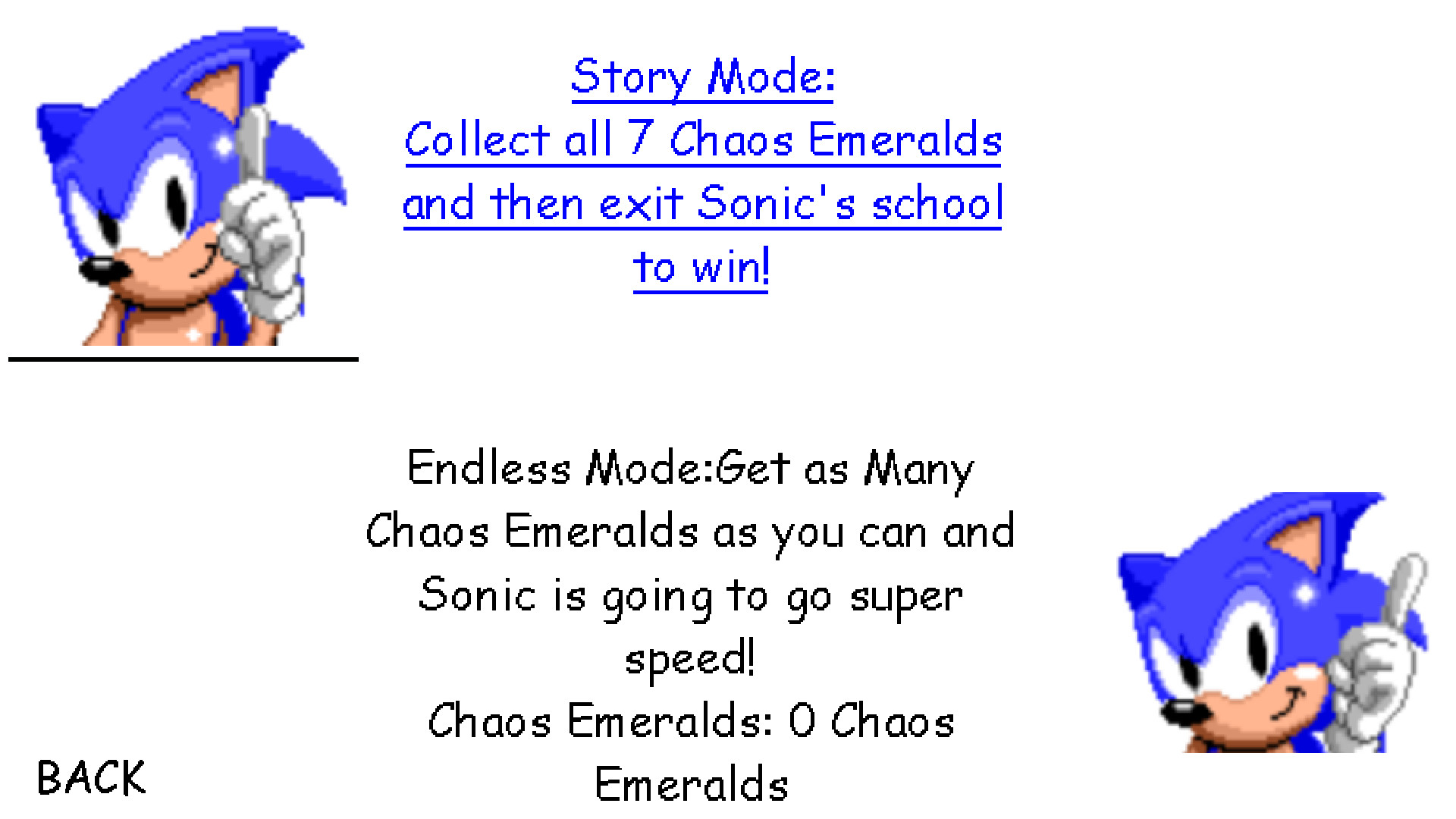 Sonic basics [Baldi's Basics] [Mods]