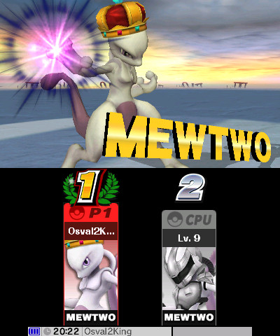 Regal Crown Mewtwo [Super Smash Bros. (3DS)] [Mods]