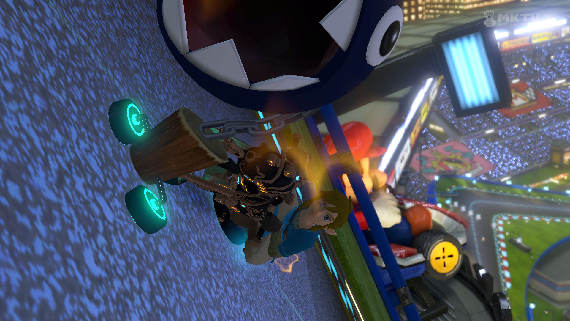 Chain Chomp (over Piranha Plant) Mod for Mario Kart 8 | MK8 Mods