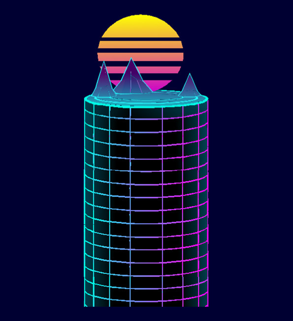 Synthwave Podium Mod for Brawlhalla | BHalla Mods