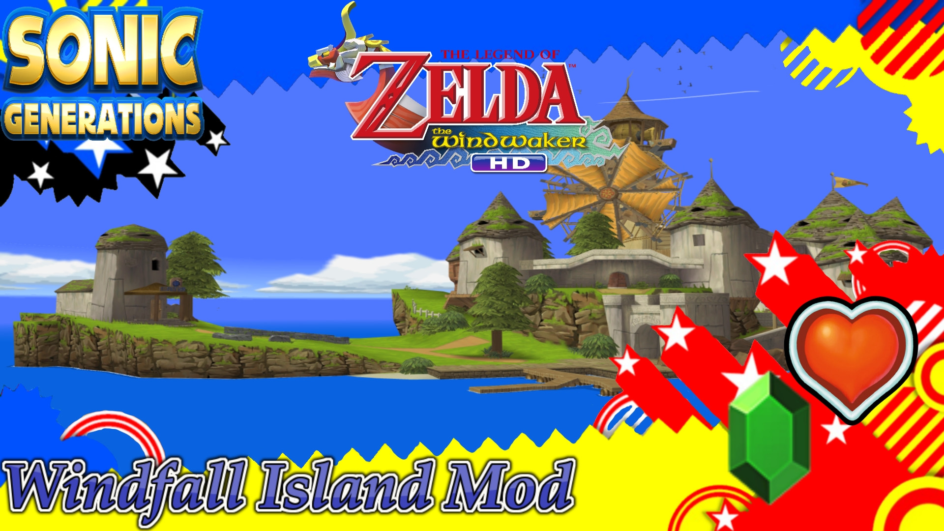 TLoZTWW HD Windfall Island Mod Mod for Sonic Generations (2011) | Gens Mods