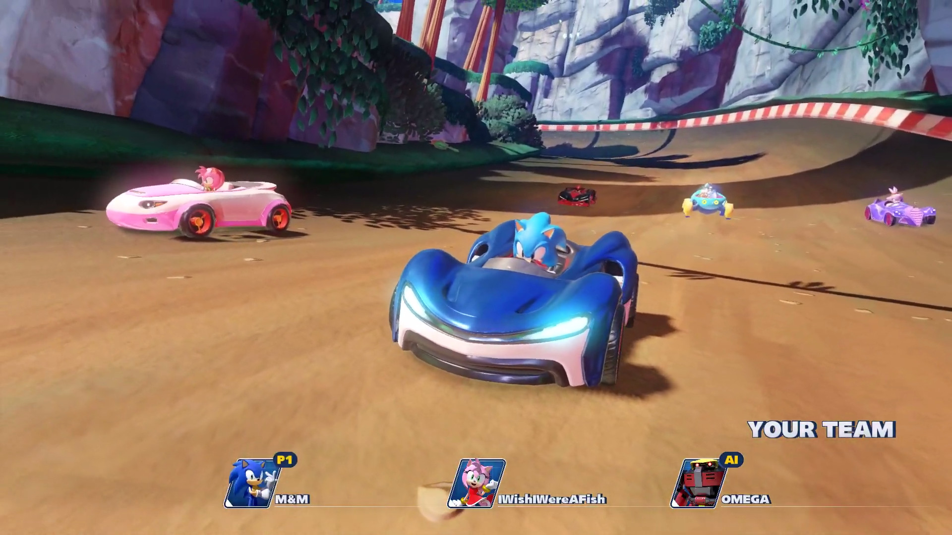 Sonic with "classic" colours [Team Sonic Racing] [Mods]