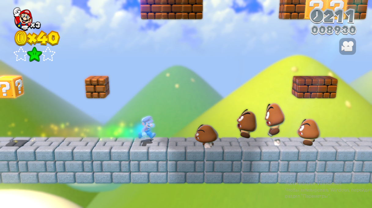 SMB 1-1 [Super Mario 3D World] [Mods]