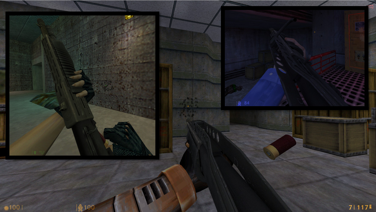 Opera and HL2+L4D2 SPAS on Cliffy's Animations Mod for Half-Life | HL Mods
