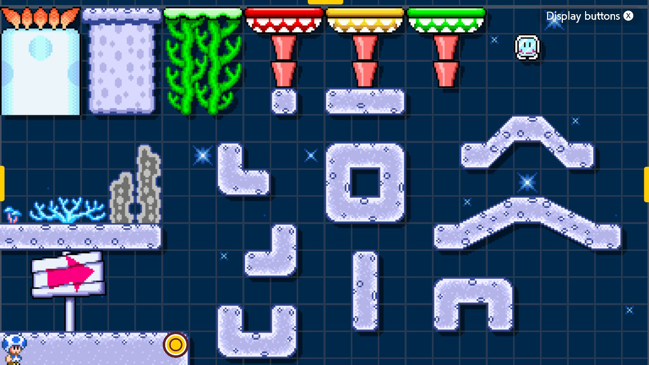 Space Theme over Night Sky Theme [Super Mario Maker 2] [Mods]