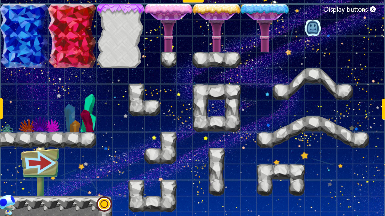 Space Theme over Night Sky Theme [Super Mario Maker 2] [Mods]