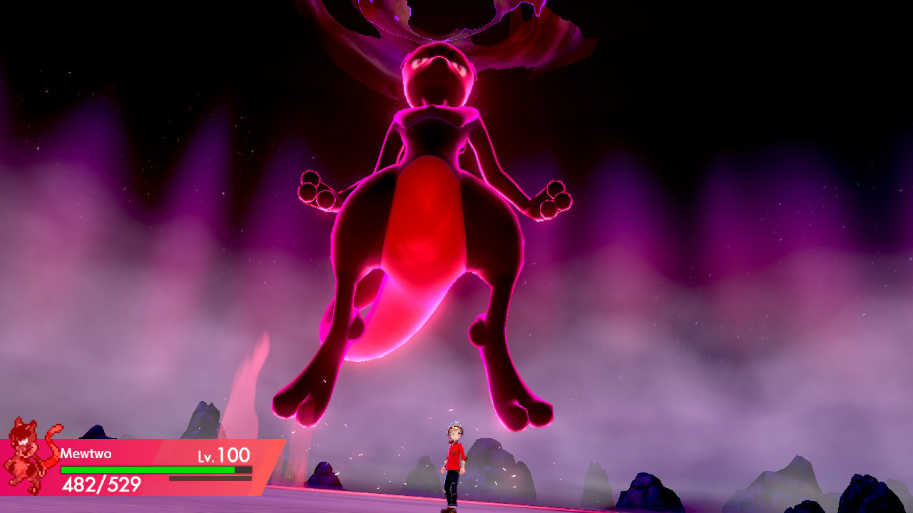 Red and Black Mewtwo [Pokemon Sword & Shield] [Mods]