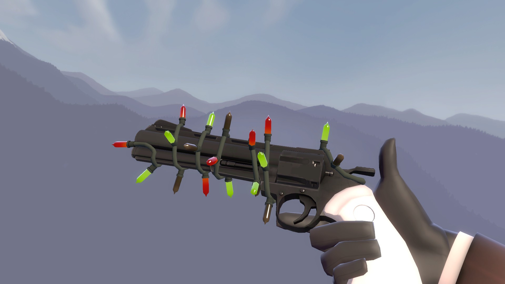 Stock Revolver Texture over Festive Mod for Team Fortress 2 | TF2 Mods