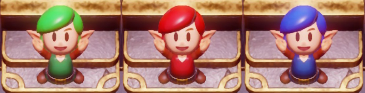Tunic-Matching Hair Colors [The Legend of Zelda: Link's Awakening ...