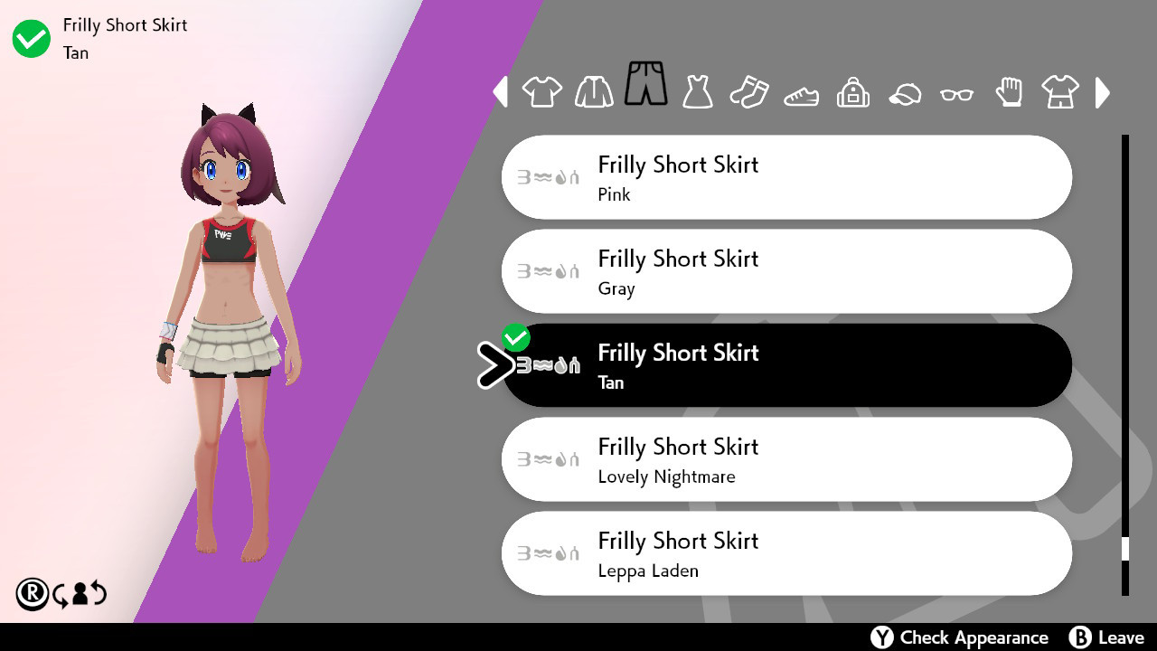 Skirts - Project Leggings Mod for Pokemon Sword & Shield | SWSH Mods