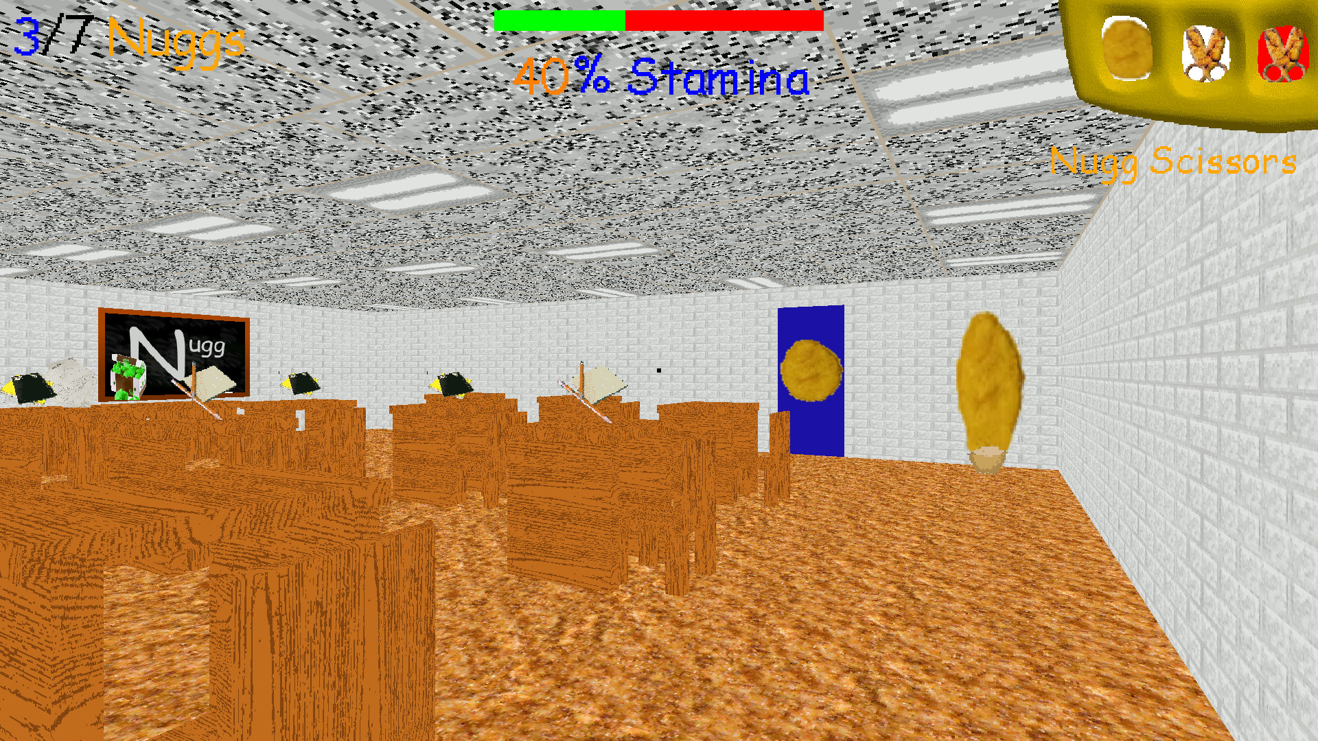 Baldi Likes Nuggs (v1.4.3 Port) Mod for Baldi's Basics | Baldi Mods