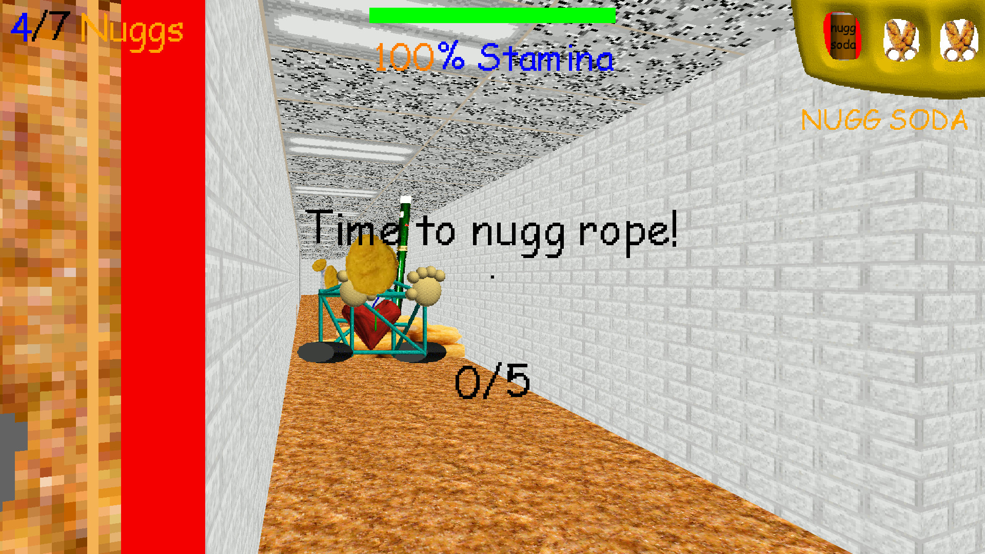 Baldi Likes Nuggs (v1.4.3 Port) Mod for Baldi's Basics | Baldi Mods