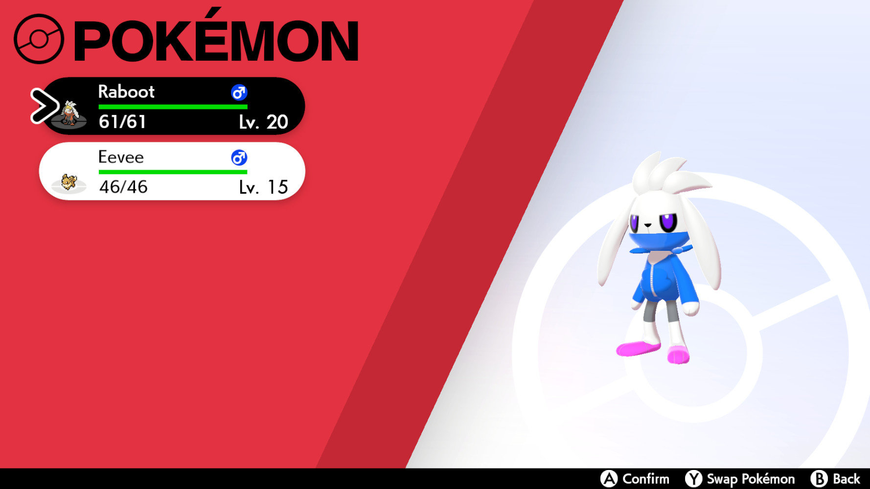 Sans-Themed Raboot (Sansboot/Rans) Mod for Pokemon Sword & Shield ...