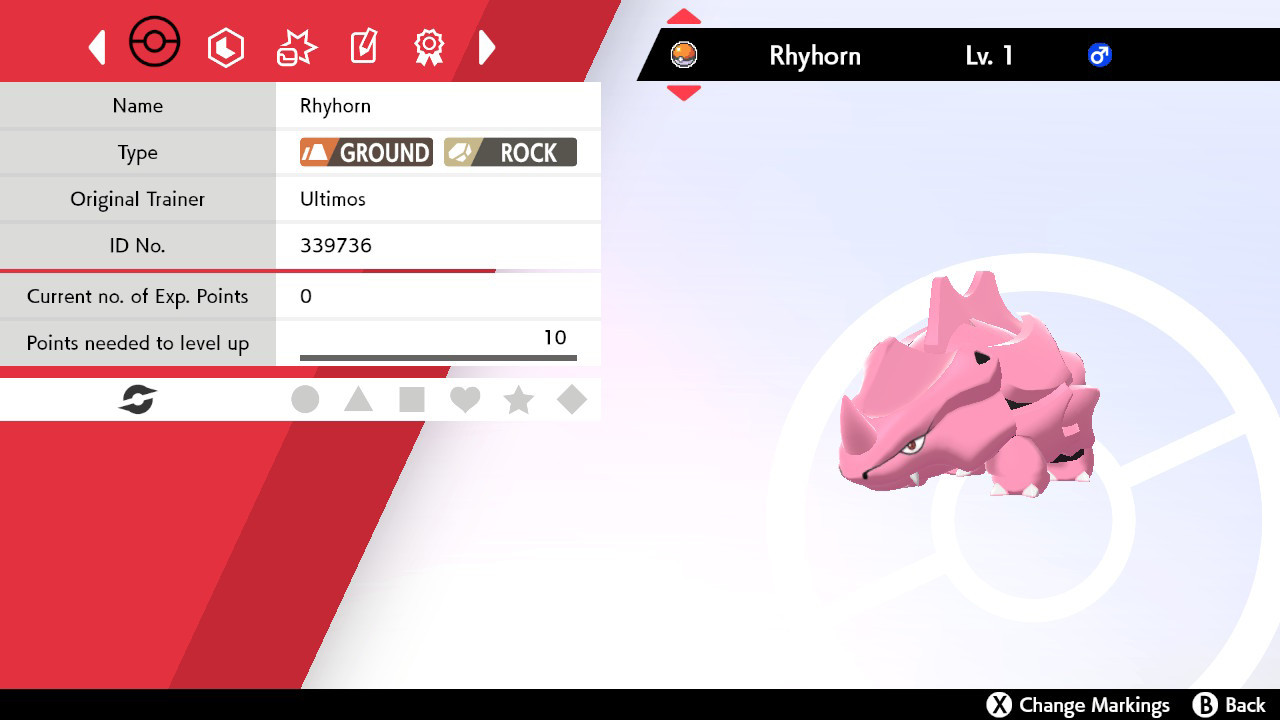 Pink Rhyhorn [Pokemon Sword & Shield] [Mods]