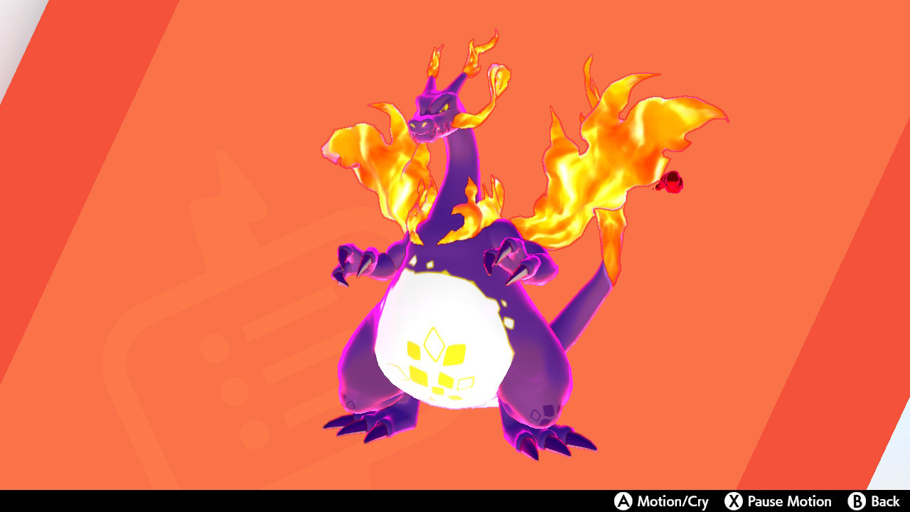 Gen2 shiny Charizard [Pokemon Sword & Shield] [Mods]