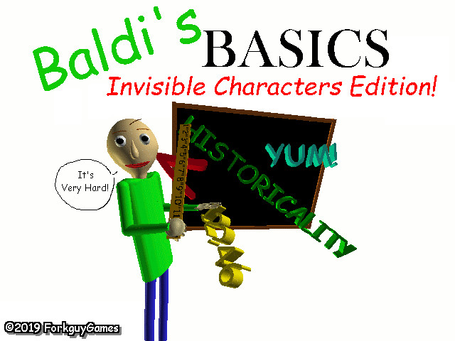 Baldi's Basics Invisible Characters Edition! Mod for Baldi's Basics ...