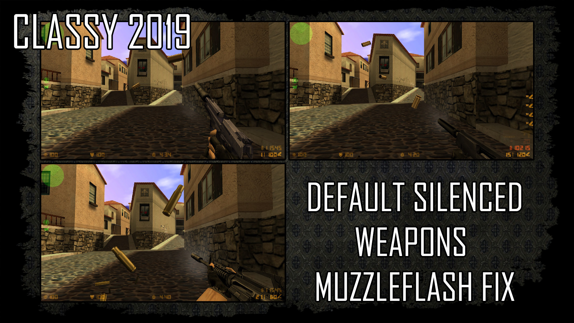 Default Silenced Weapons Muzzleflash Fix Mod for Counter-Strike 1.6 | CS1.6 Mods