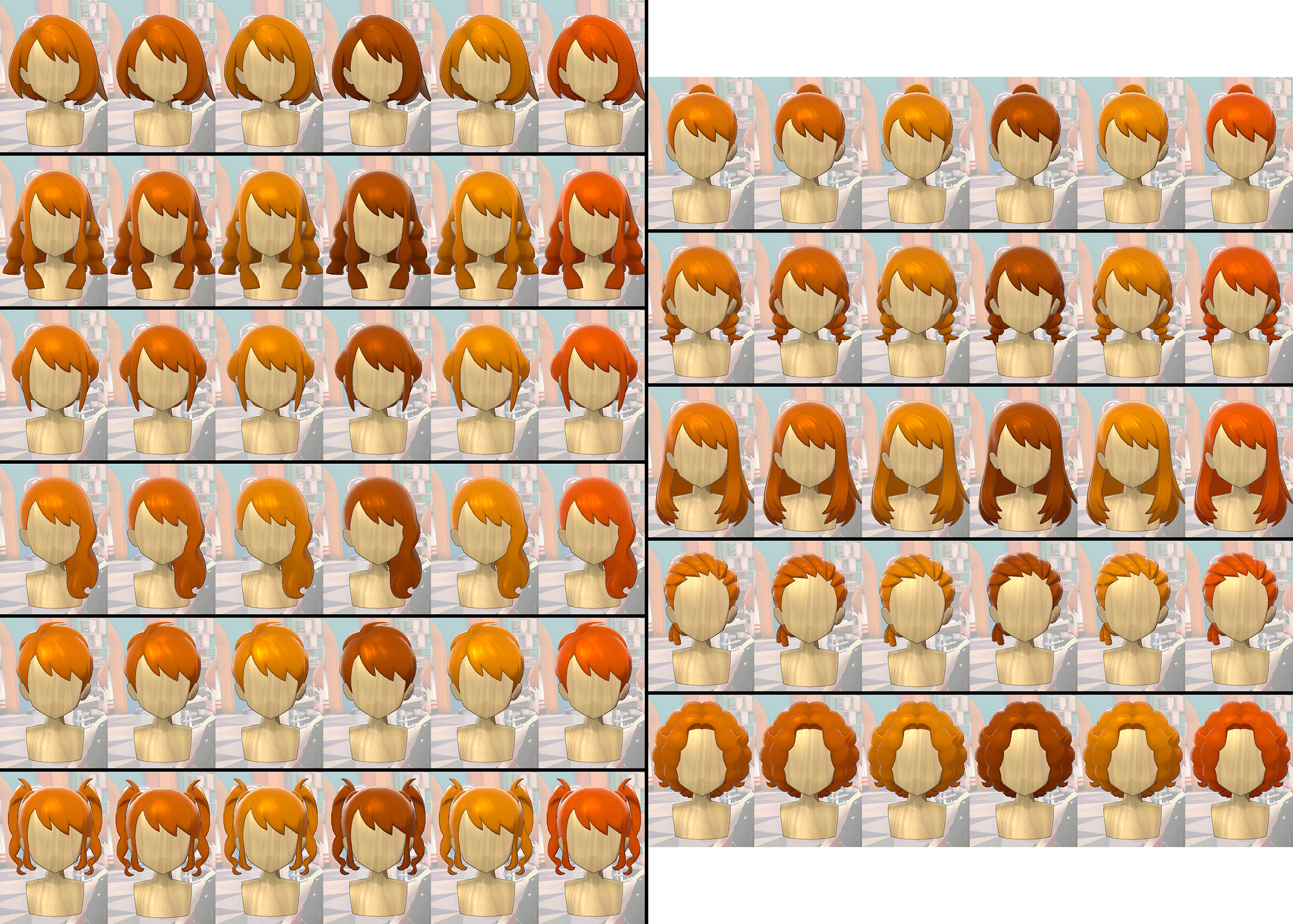 Ginger Hair Pack [Pokemon Sword & Shield] [Mods]