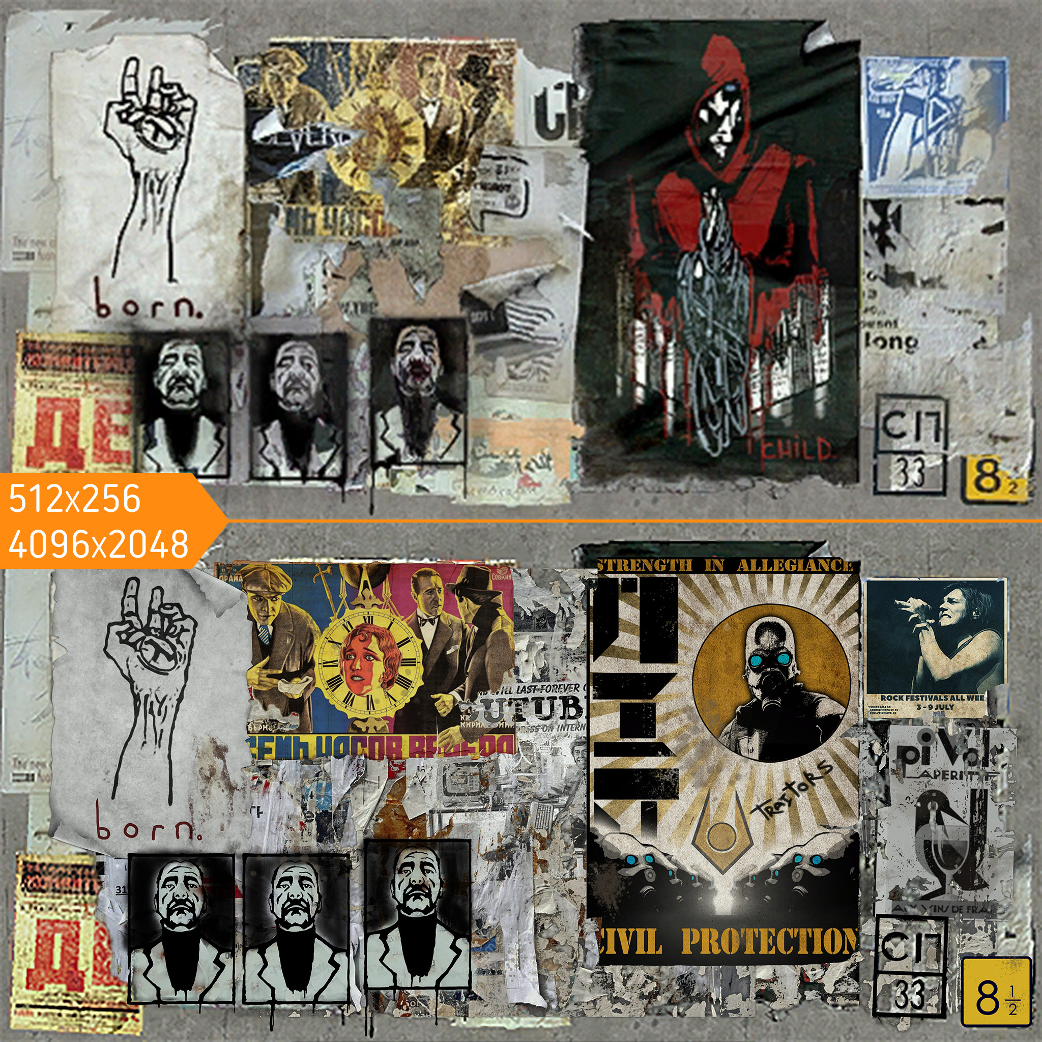 HD Decals Pack #2 Mod for Half-Life 2 | HL2 Mods