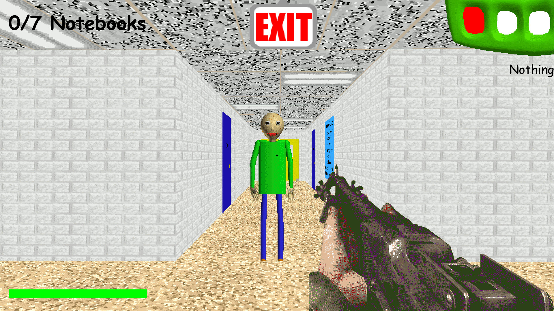 Baldi's Basics With A Gun! Mod for Baldi's Basics | Baldi Mods