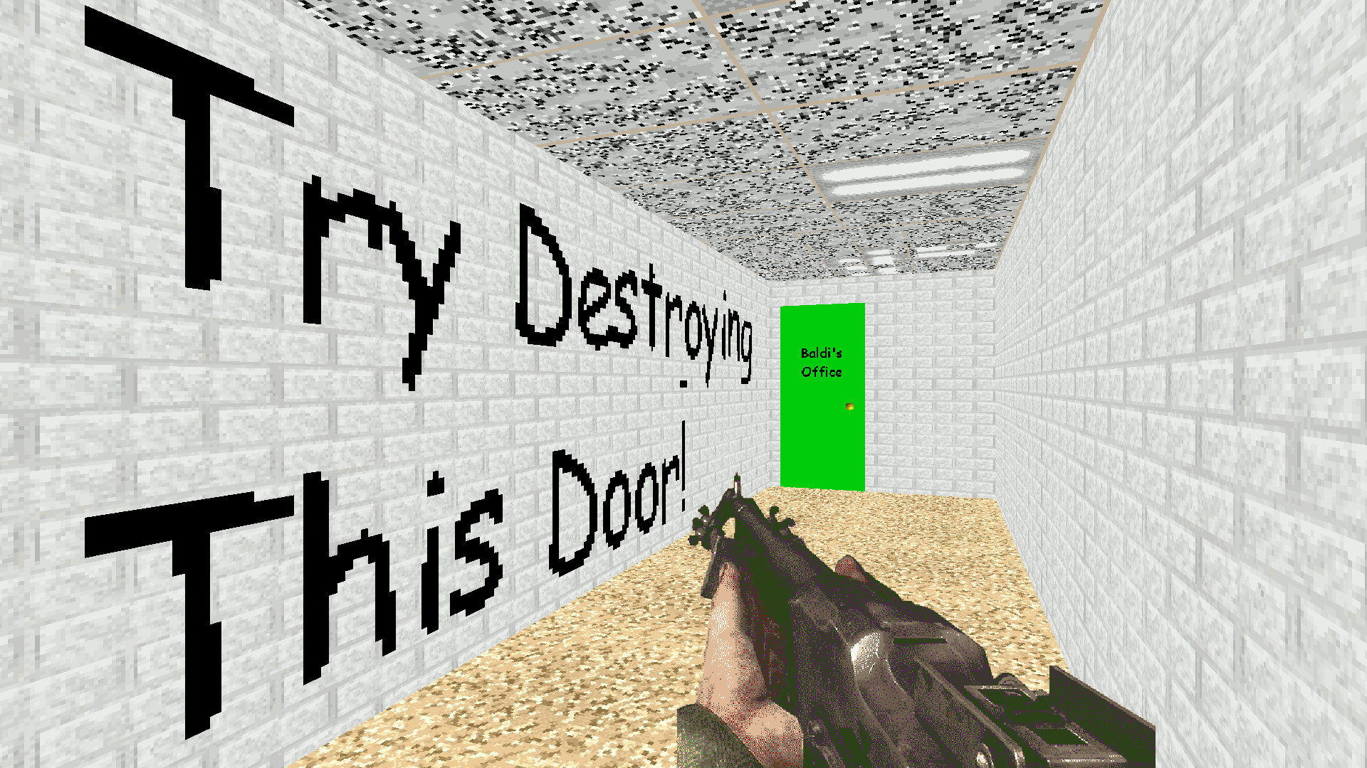 Baldi's Basics With A Gun! Mod for Baldi's Basics | Baldi Mods