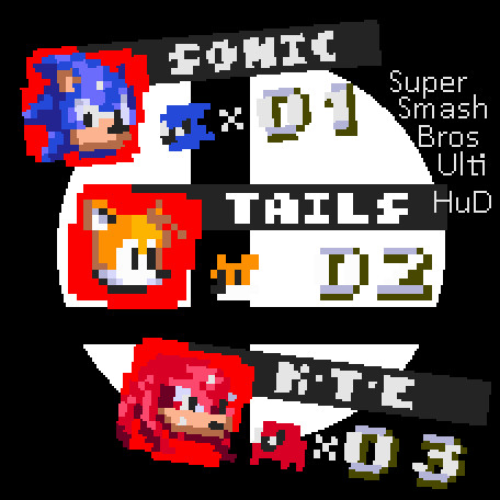 Super Smash Bros. ULTIMATE HuD (Life Icons) Mod for Sonic 3 A.I.R ...