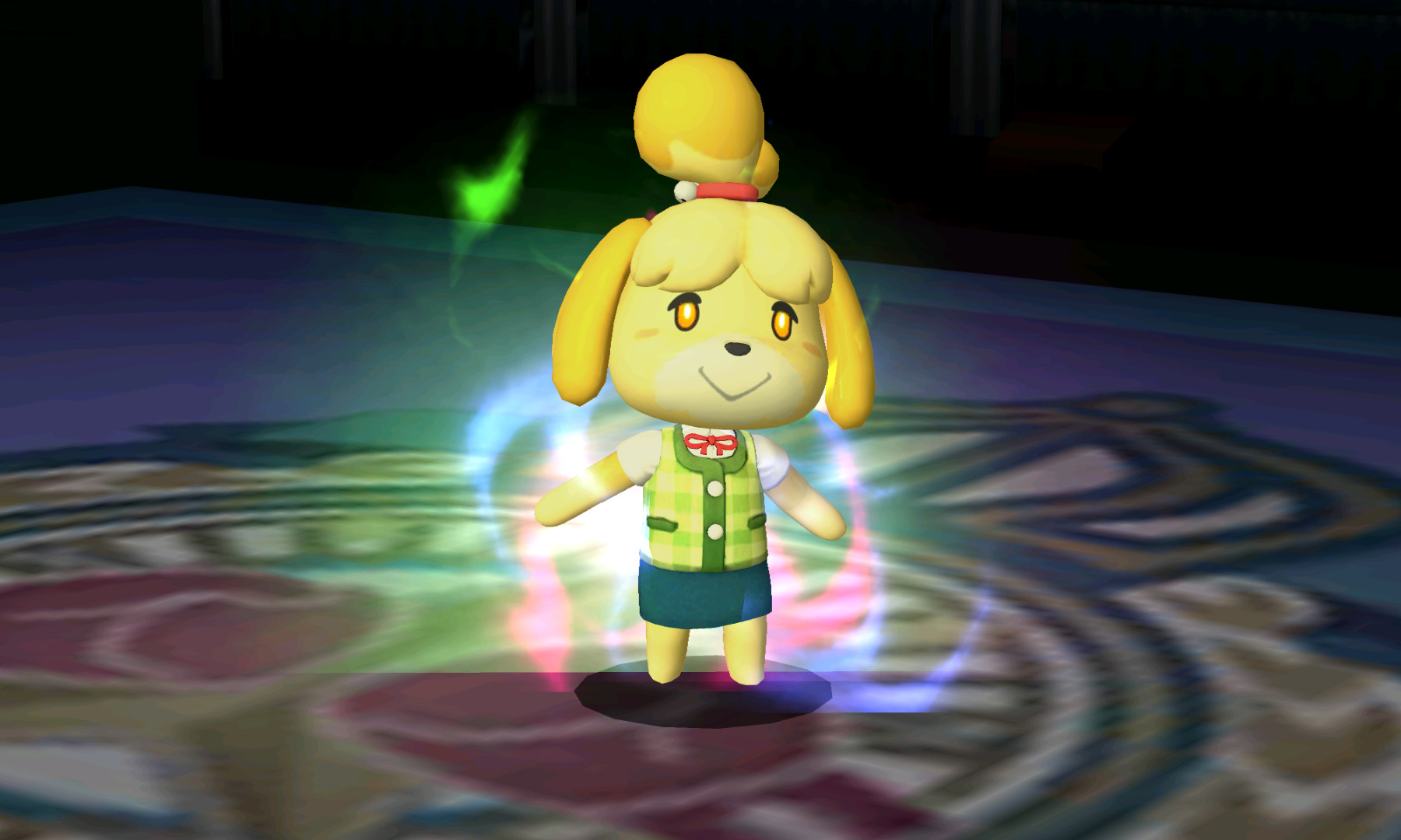 Isabelle over Villager V2 Mod for Super Smash Bros. (3DS) | SSB3DS Mods