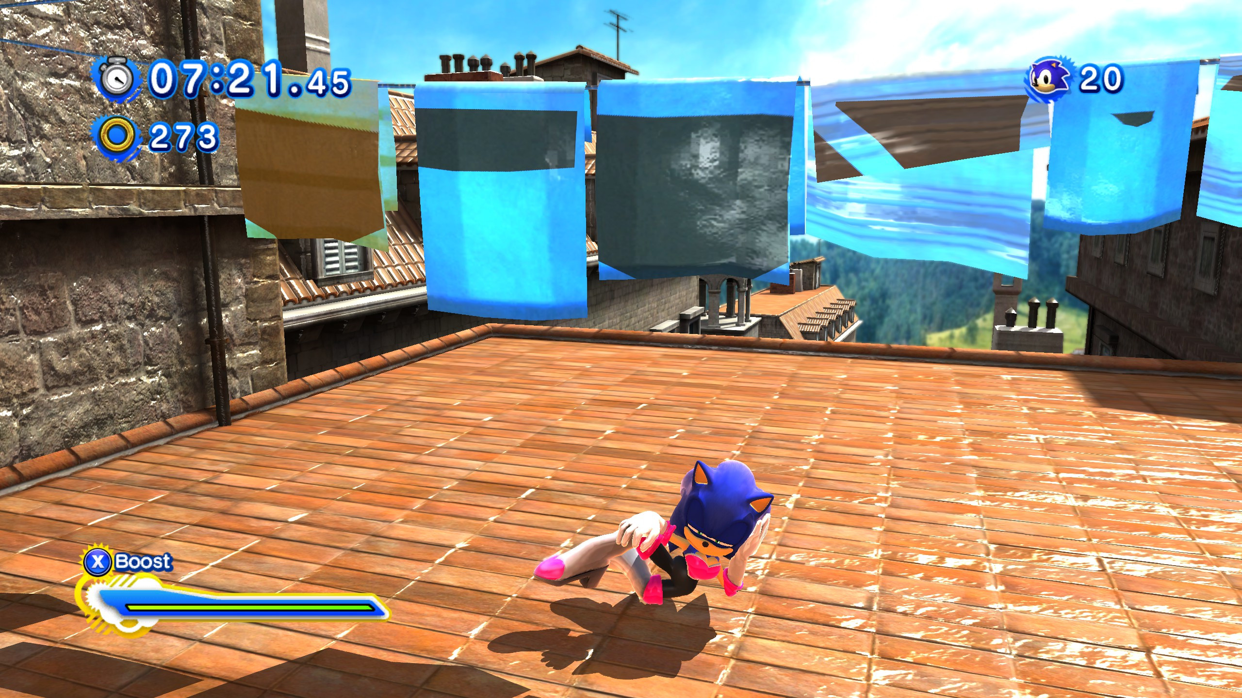 Sonic in Rouge's Outfit [Sonic Generations] [Mods]