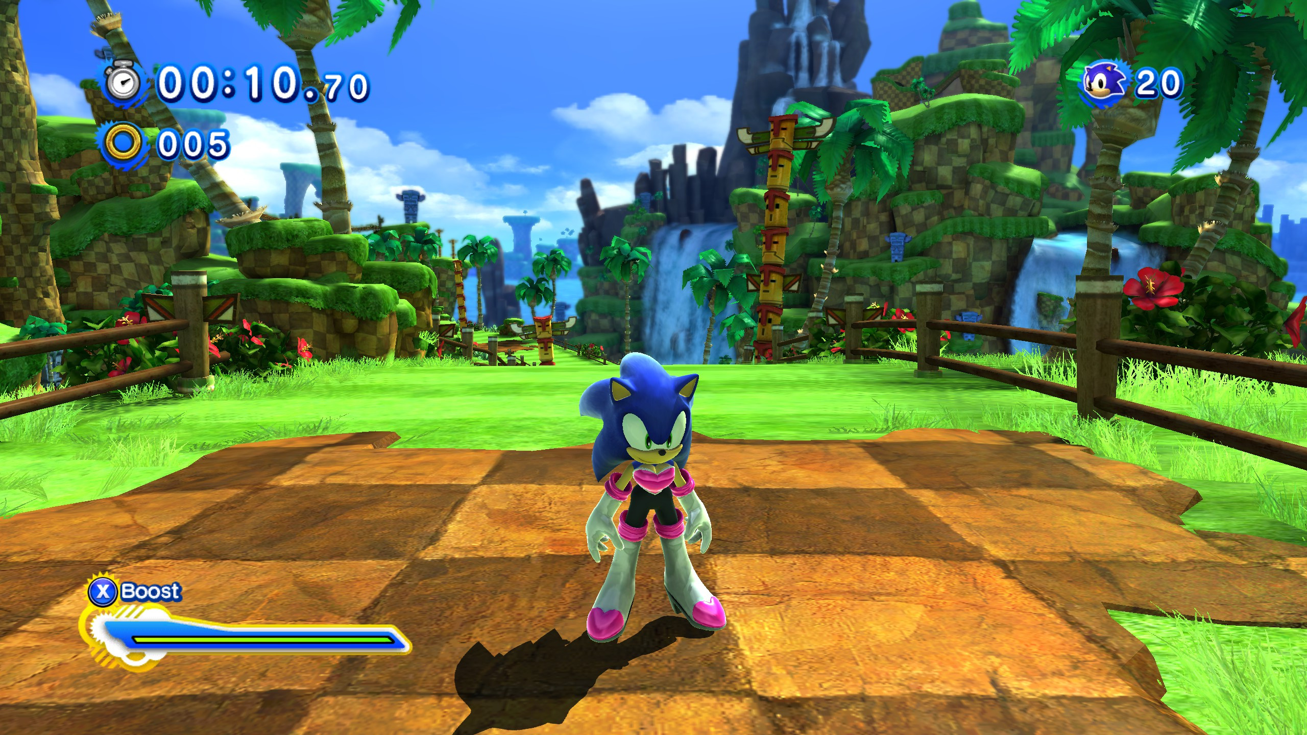 Sonic in Rouge's Outfit [Sonic Generations] [Mods]