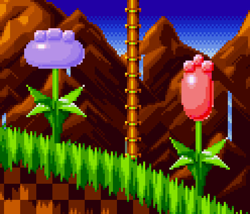 S1 Ending Flowers in Green Hill Mod for Sonic Mania | SM Mods