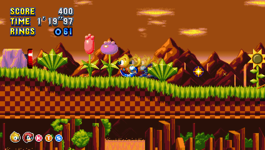 S1 Ending Flowers in Green Hill Mod for Sonic Mania | SM Mods