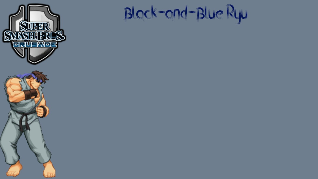 Black-and-Blue Ryu Mod for Super Smash Bros. Crusade | SSBC Mods