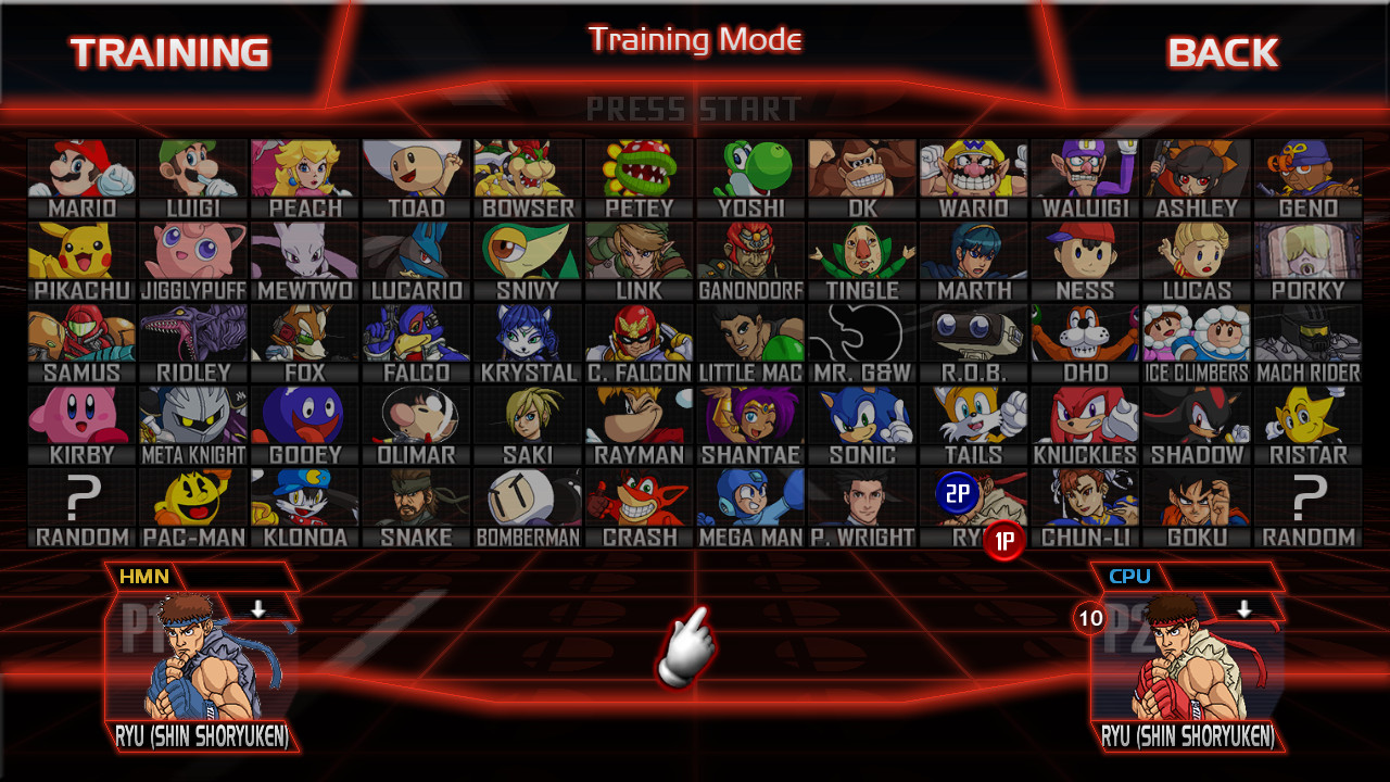 Black-and-Blue Ryu Mod for Super Smash Bros. Crusade | SSBC Mods
