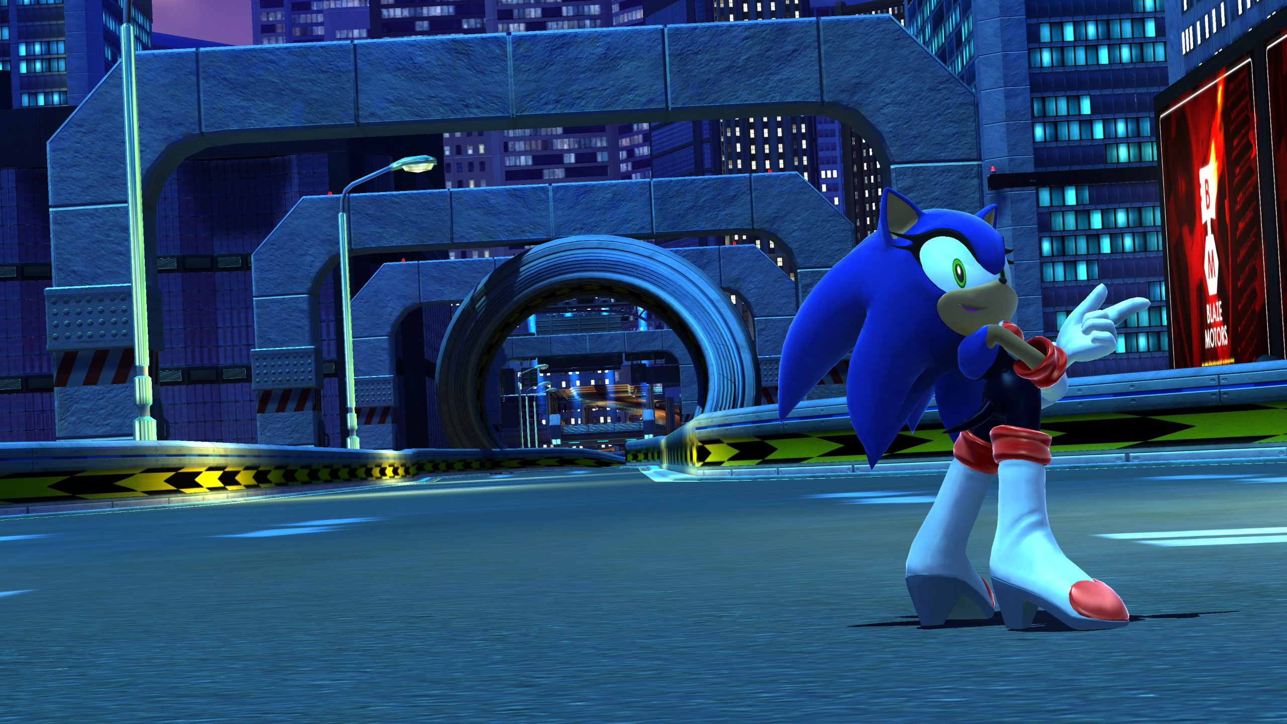 Sonic in Rouge's Outfit [Sonic Generations] [Mods]