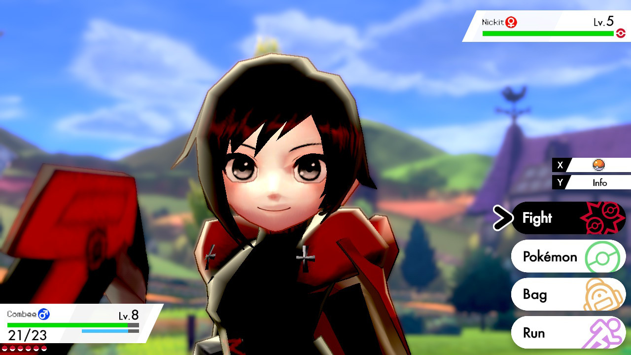 RWBY Ruby Rose Player Character Mod for Pokemon Sword & Shield | SWSH Mods