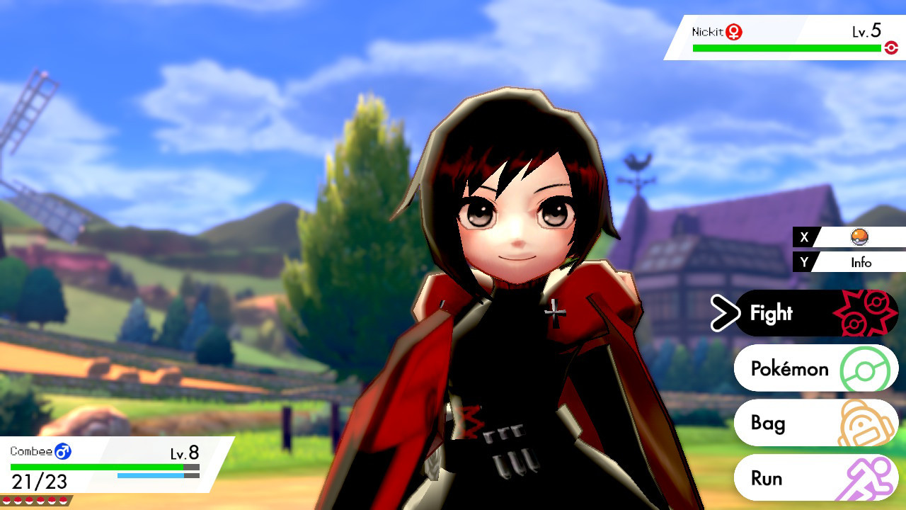 RWBY Ruby Rose Player Character Mod for Pokemon Sword & Shield | SWSH Mods