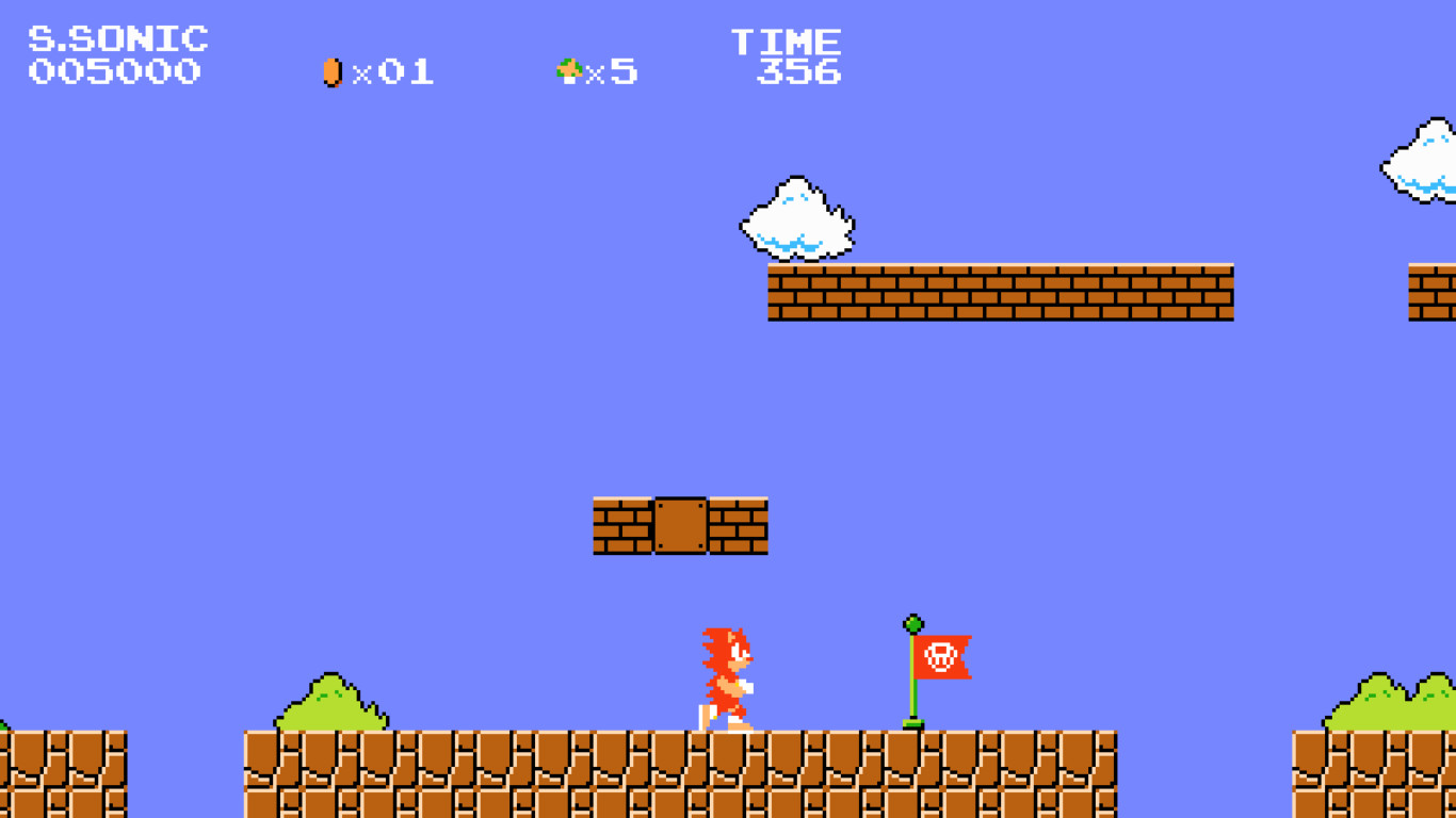 Super Sonic SMB NES 1.9.3 Mod for Boll Deluxe | BDX Mods