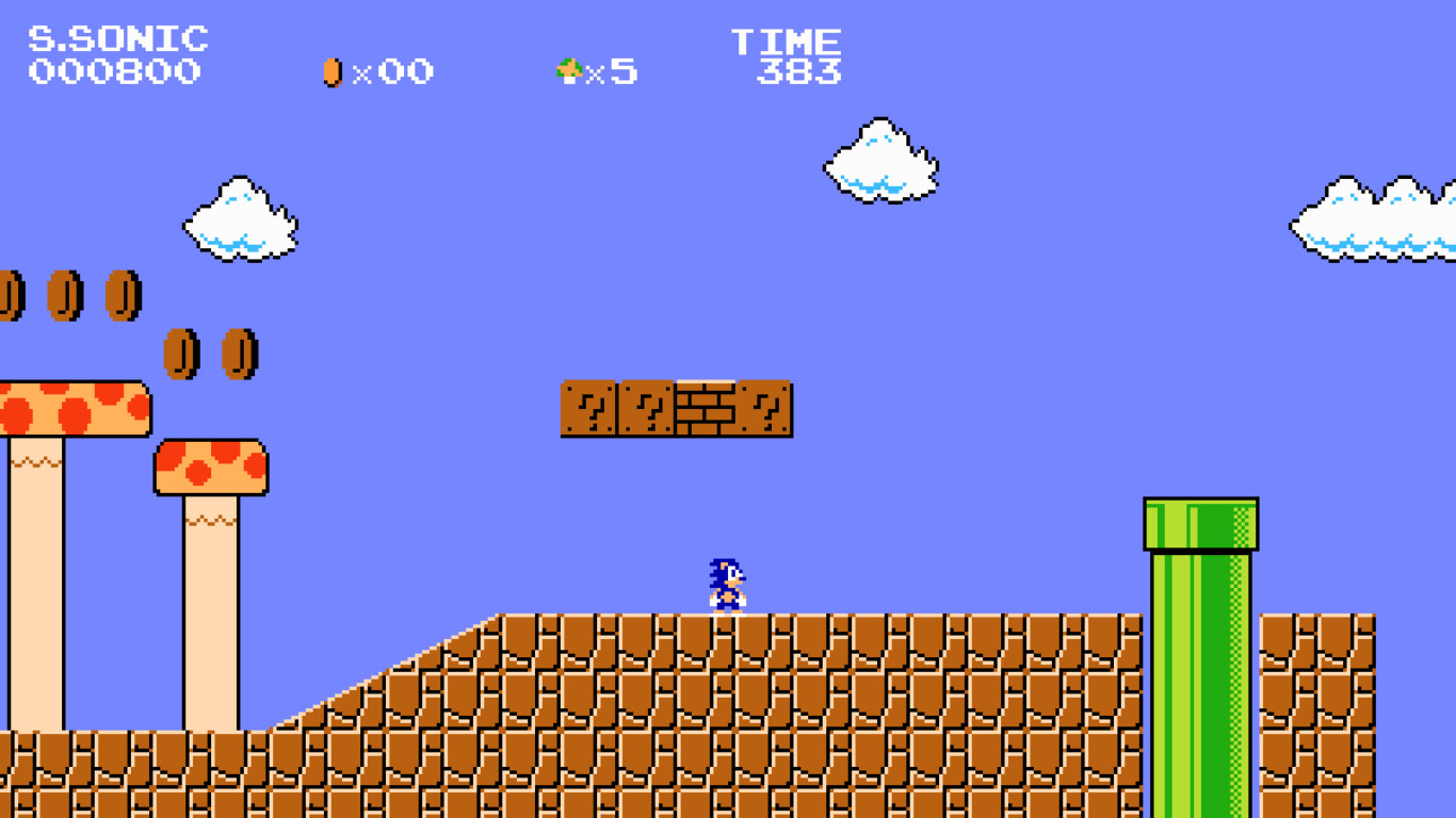 Super Sonic SMB NES 1.9.3 Mod for Boll Deluxe | BDX Mods