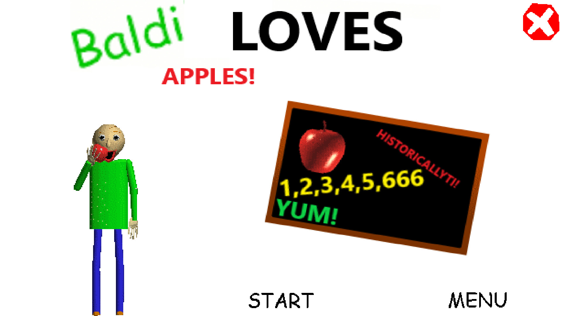 Baldi LOVES APPLES! Mod for Baldi's Basics | Baldi Mods